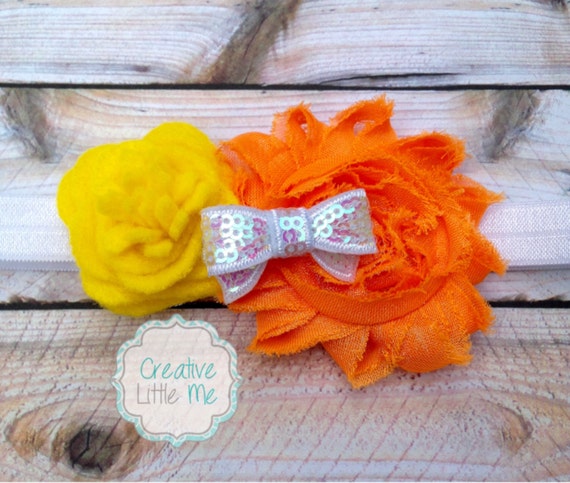 Items similar to Candy Corn Color Halloween Headband on Etsy