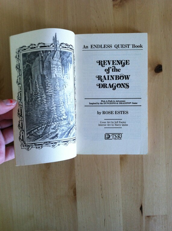 D and D Book Dungeons and Dragons Endless Quest Book Number 6