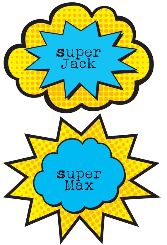Items similar to Super Hero Birthday Party Supplies Printables ...