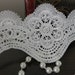Vintage White Lace Trim Retro Rococo Lace Scalloped and