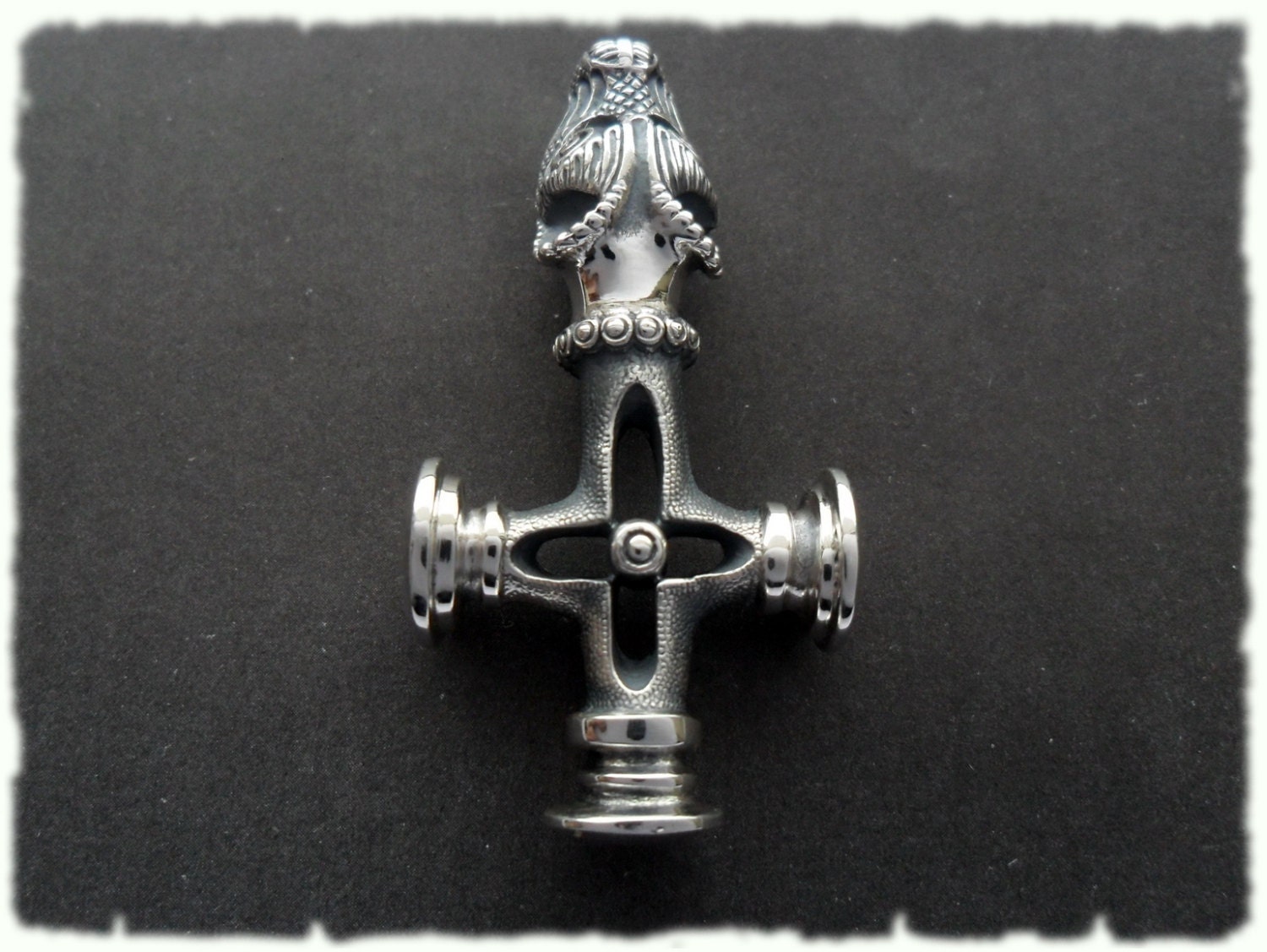 Thor's Hammer Wolf cross Necklace Pendant Viking Norse