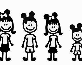 Stick figure family | Etsy