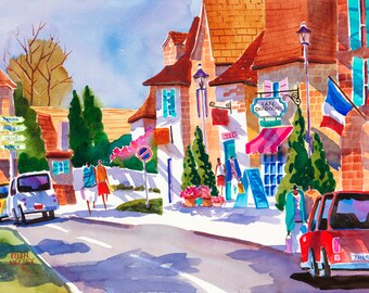 Tropical Beach Art by Ellen Negley by NegleyWatercolors on Etsy