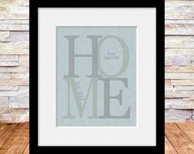 Popular items for last name wall art on Etsy