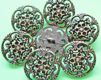 Filigree buttons | Etsy