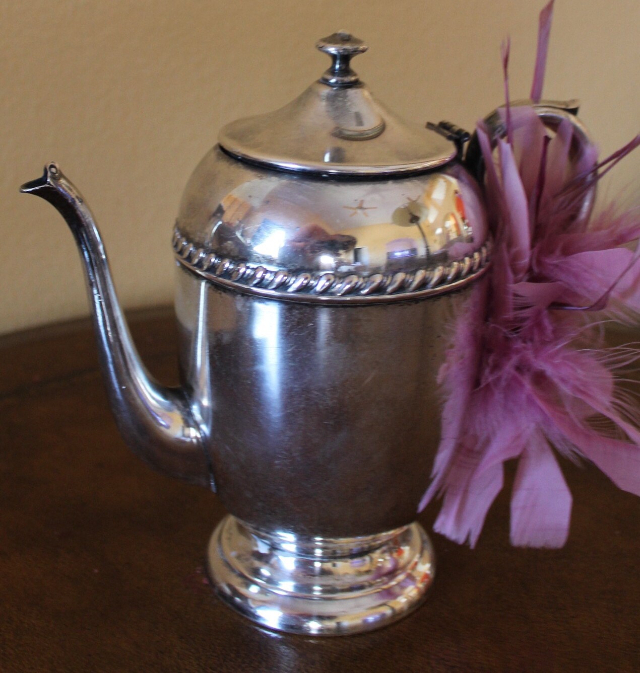 Vintage silver on cooper tea pot – Haute Juice