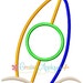 Surfboard Monogram Machine Embroidery Applique Design