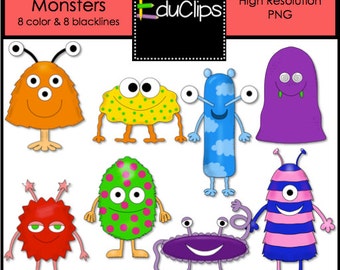 Popular items for monsters clip art on Etsy