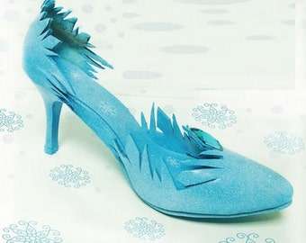 SH300 Movies Frozen snow queen Elsa cosplay costume shoes high heel