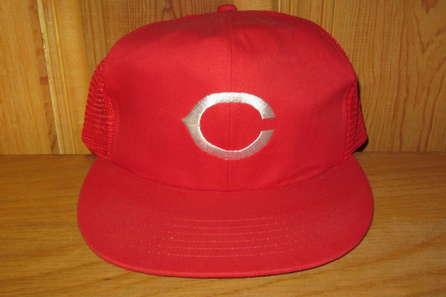 CINCINNATI REDS Original Vintage 80s Official Licensed MLB Red Mesh Cap ...
