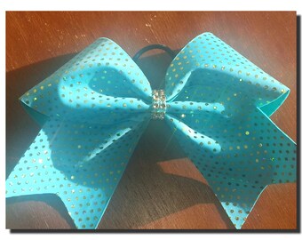 Popular items for teal cheer bow on Etsy