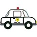 Police Car Applique Machine Embroidery Digitized Design