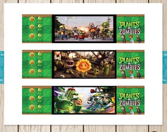 Printable Plants Vs Zombies Water Bottle Labels | Plants Vs Zombies ...