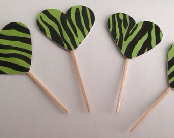Popular items for zebra cupcake topper on Etsy