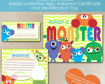 Adopt a monster | Etsy