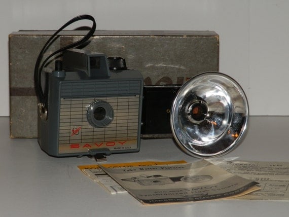 Imperial Savoy 1950s camera in box with flash unit uses 620 film ...