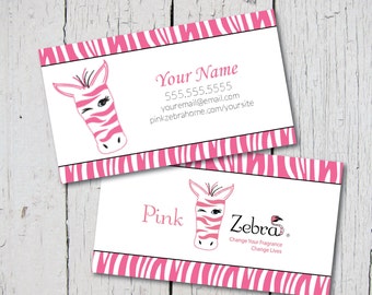 Popular items for zebra business card on Etsy