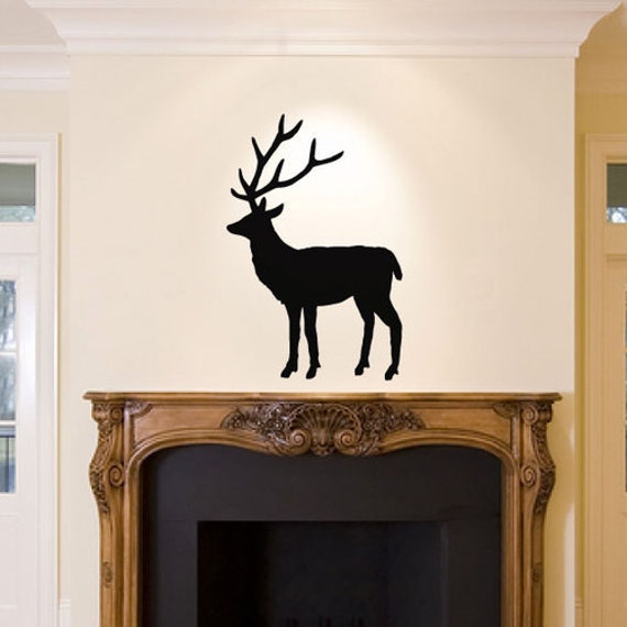 Stag Wall Decal Sticker Home Decor Animal Deer Living Room