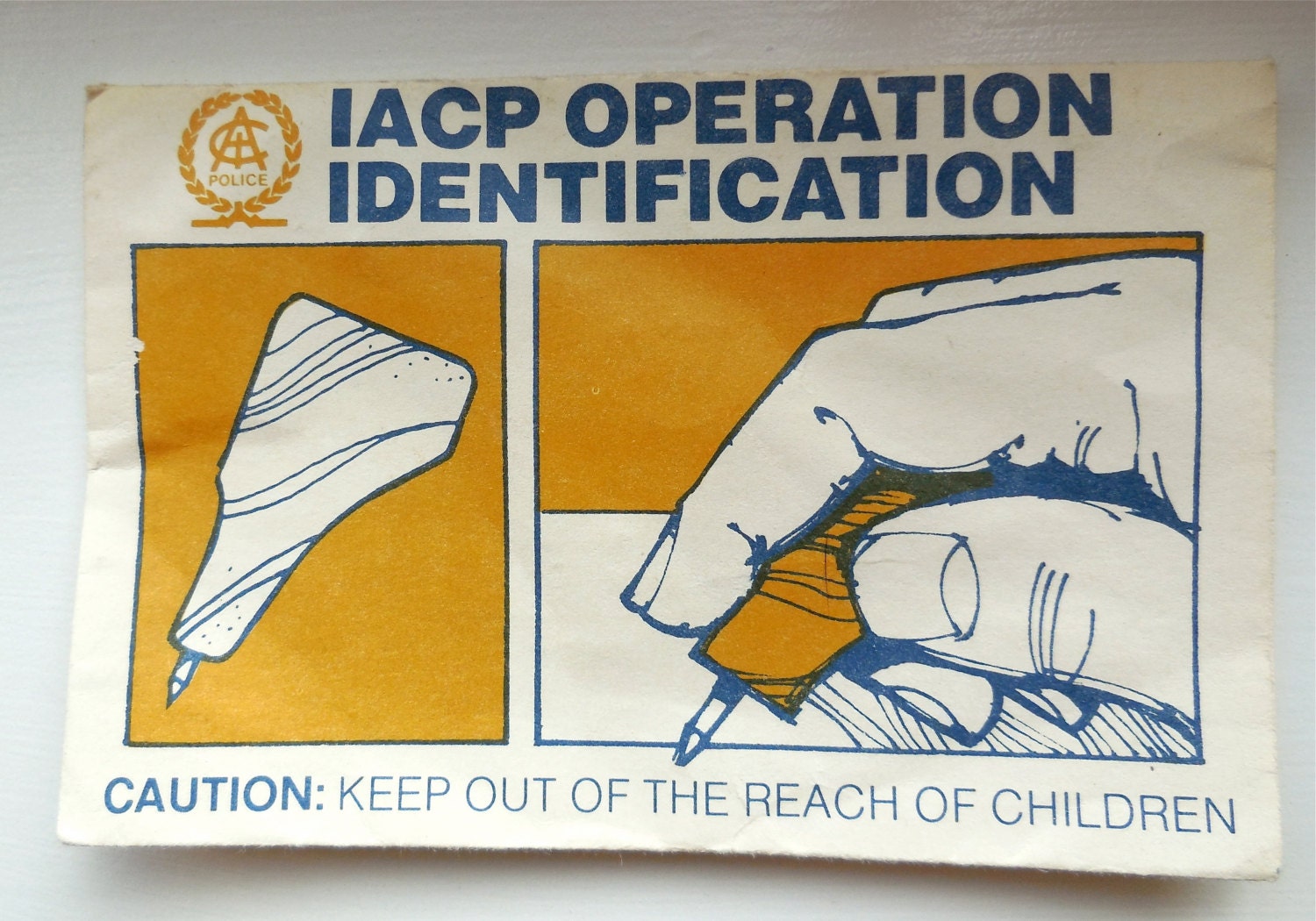 Vintage Inscribing/Engraving Identification Tool by the IACP