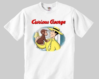 Popular items for curious george shirt on Etsy