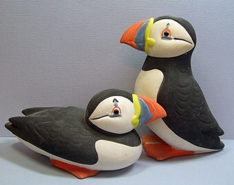 Puffin figurine | Etsy