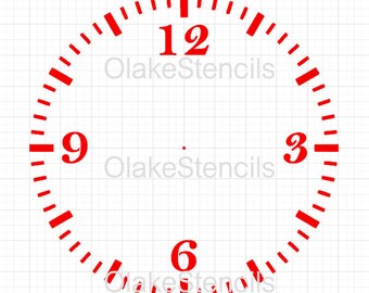 Clock stencil | Etsy