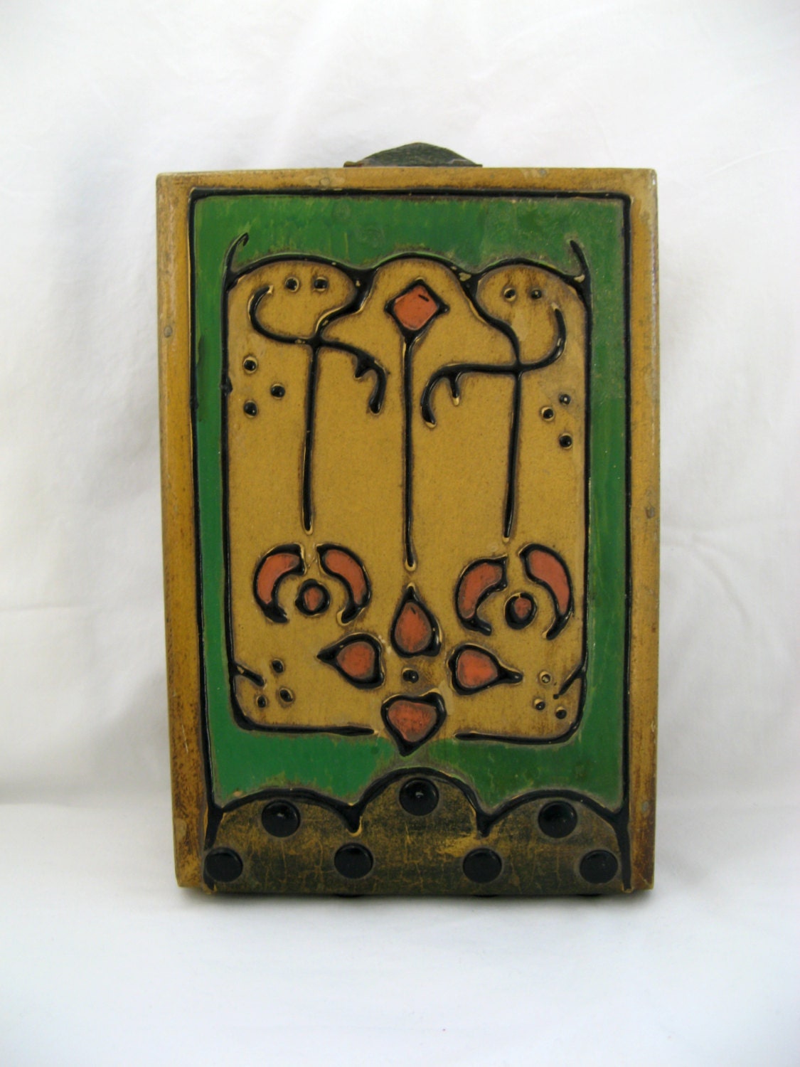 Vintage Hand Made Mission Style Box Mission Document Box Leather Wood ...