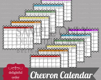 Editable Teal Chevron Chore Chart PDF File by DelightfulOrder