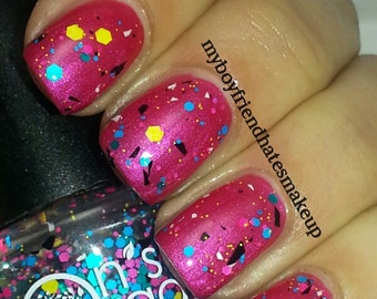 3-Free Nail Polish in Breakfast Club - Glitter Top Coat Nail Polish - 0 ...