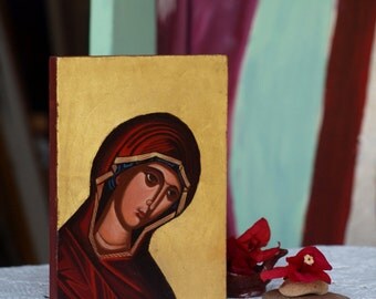 Unique virgin mary icon related items | Etsy