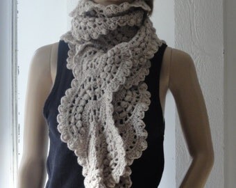 Popular items for lacy crochet scarf on Etsy
