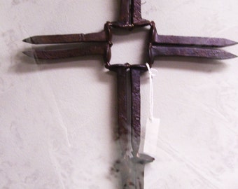 Railroad spike cross | Etsy