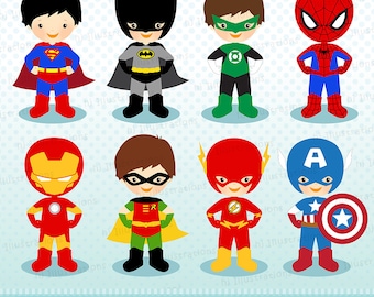 Superhero Clipart, Superhero Digital Clipart, Avengers, Clipart ...