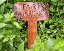 Popular items for fairy garden sign on Etsy