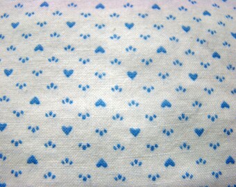 Blue calico fabric | Etsy