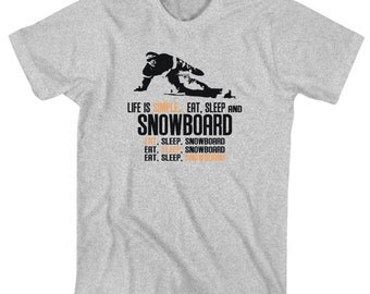 Popular items for snowboard t shirts on Etsy