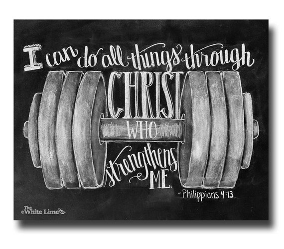 Gym Art Fitness Motivation Gym Motivation by TheWhiteLime on Etsy