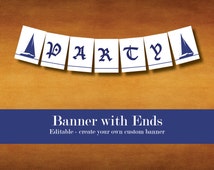 Popular items for editable banner on Etsy