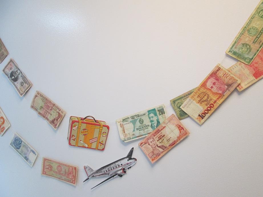 International Money Garland Travel Banner Travel Garland