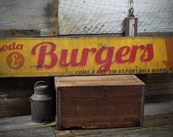 Hot Fudge Sundae 25 Cents Wood Sign Rustic by TheLiztonSignShop