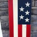 Large American Flag Sign. Rustic Wood Flag Sign. 4th of July