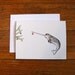 Narwhal Card by erinaellis on Etsy