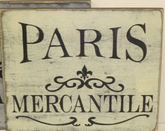 PARIS MERCANTILE SIGN / Paris sign / Mercantile sign / French ...