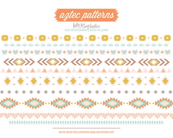 Aztec borders | Etsy