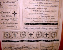 Popular items for bible verse fabric on Etsy