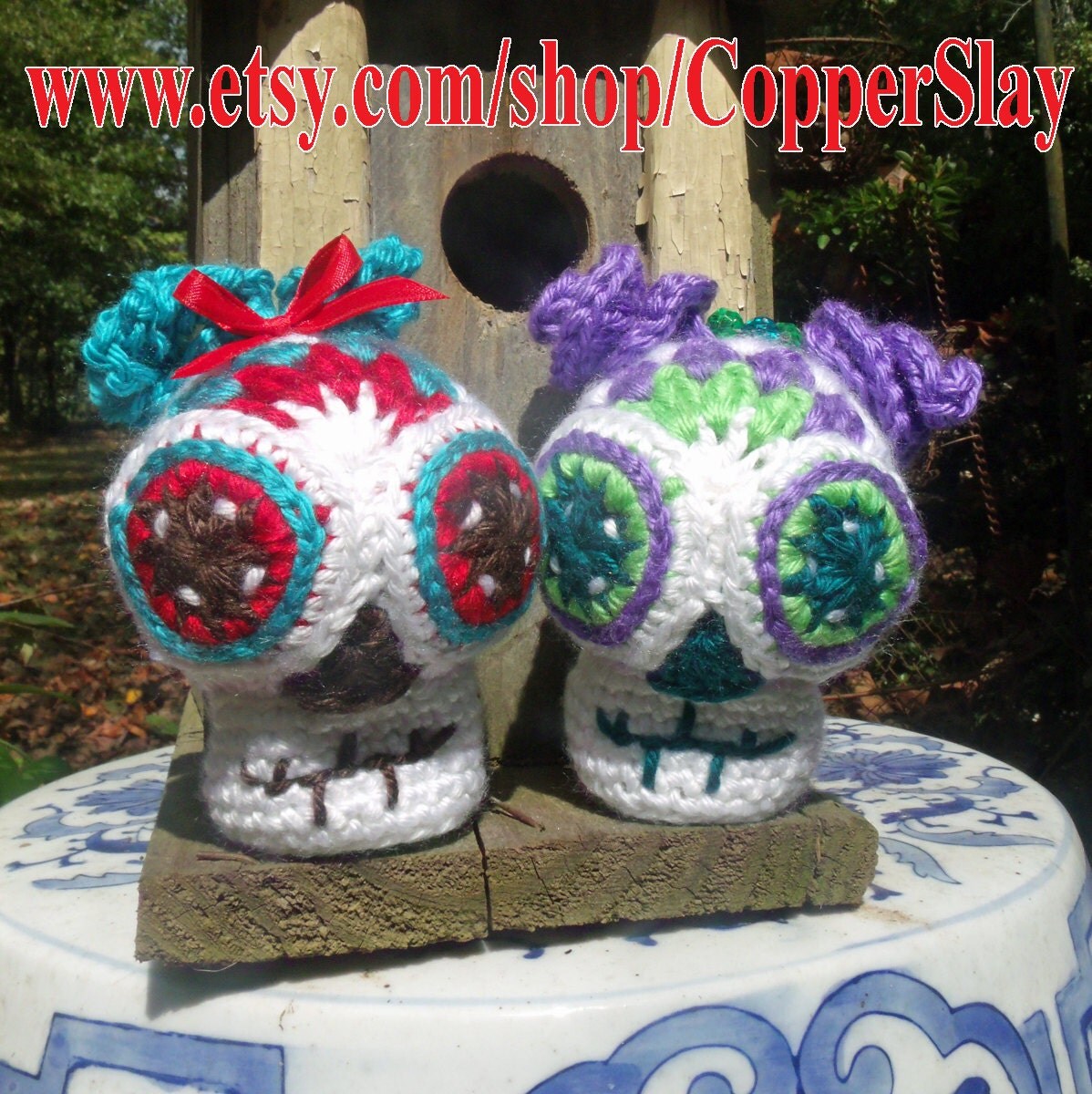 Sugar Skull Baby SugarSpun Skullz crochet pattern by CopperSlay