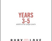 Baby Memory Books and Modern School Years by rubylovedesigns