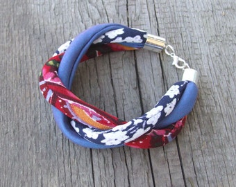 Popular items for fabric bracelet on Etsy