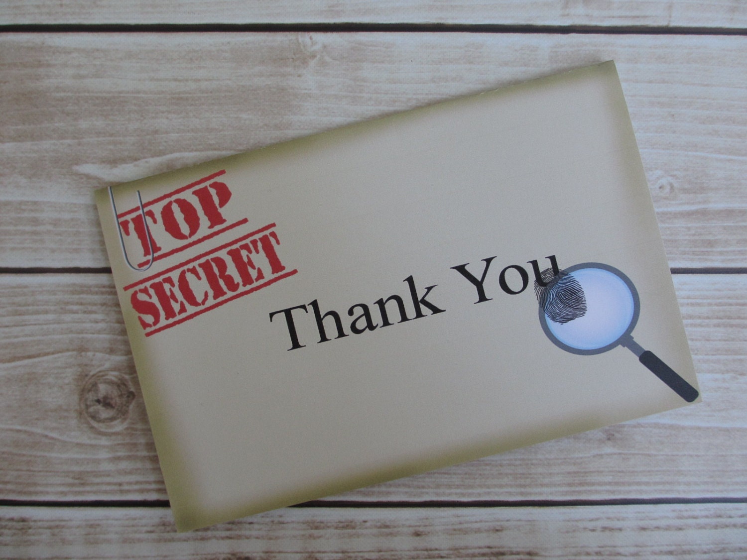 Spy Party Thank You Notes Secret Agent Collection