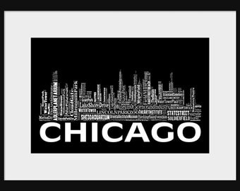 Printed in chicago | Etsy